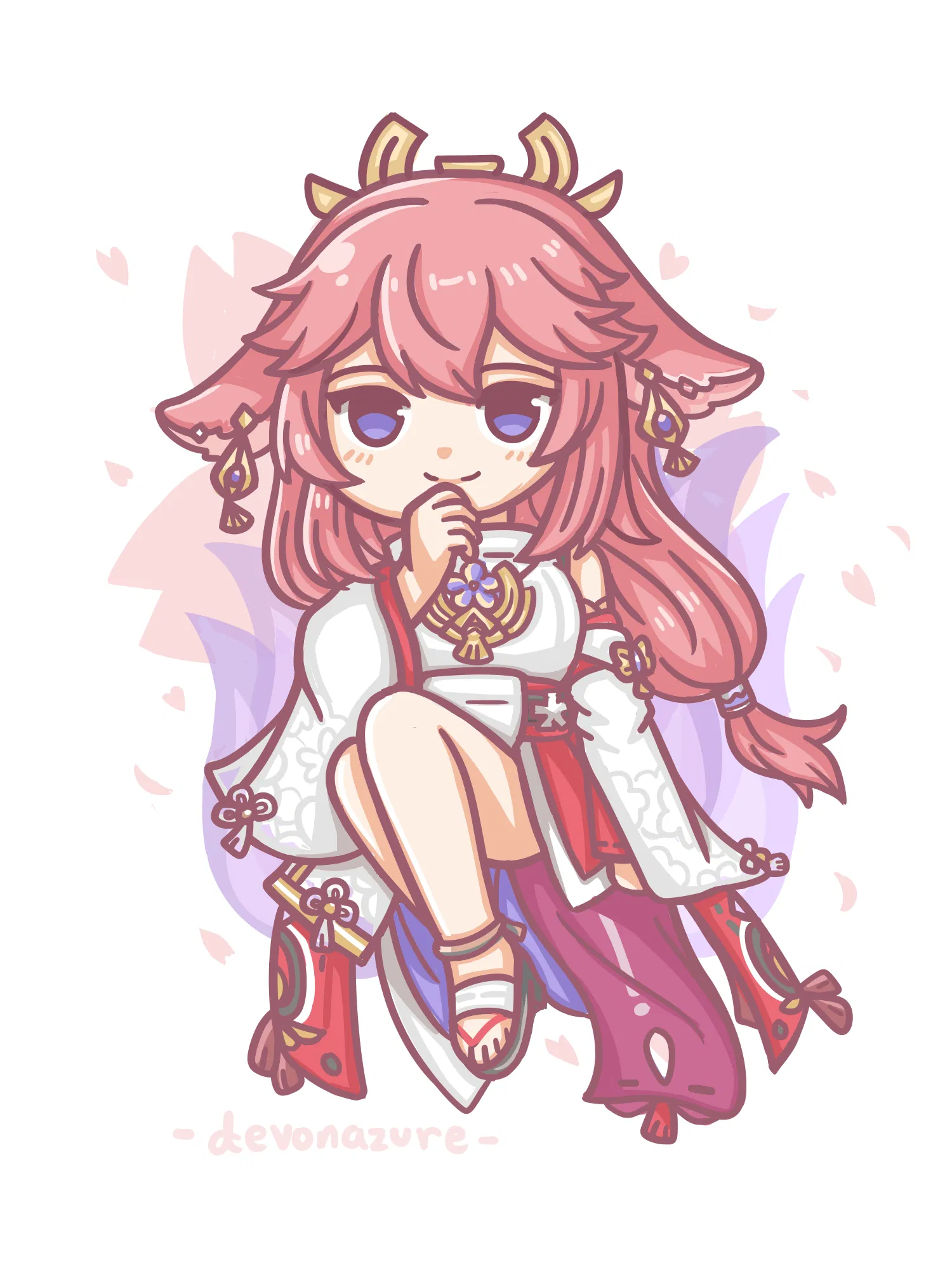 Yae Miko Chibi Genshin Impact | HoYoLAB