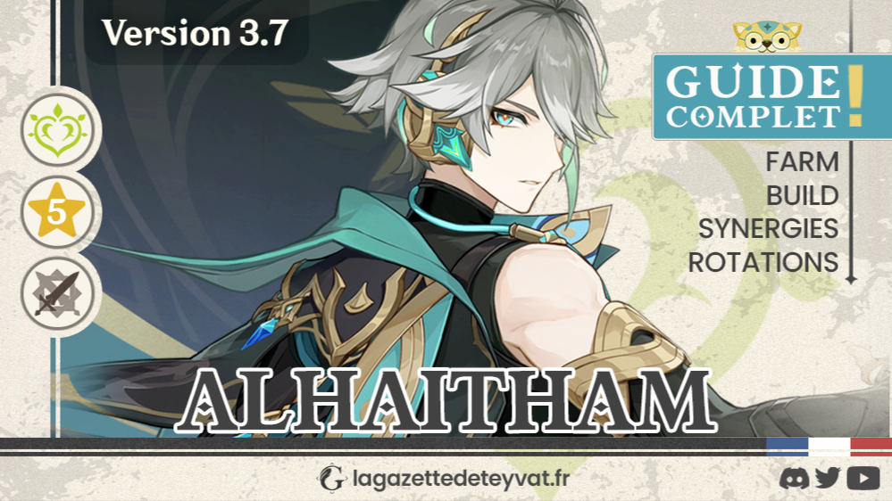 [Guide pour la version 3.7] Alhaitham ― Farm, build, synergies, rotations Genshin Impact | HoYoLAB