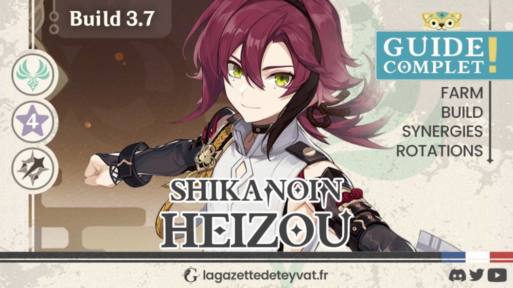 [Guide pour la version 3.7] Shikanoin Heizou ― Farm, build, synergies, rotations Genshin Impact ...