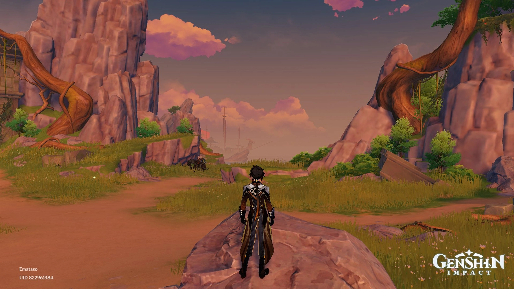 The Place that the Traveler fished Paimon up seems to be the Guyun ...