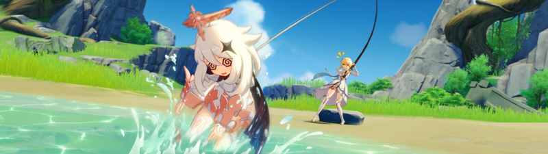 The Place that the Traveler fished Paimon up seems to be the Guyun ...