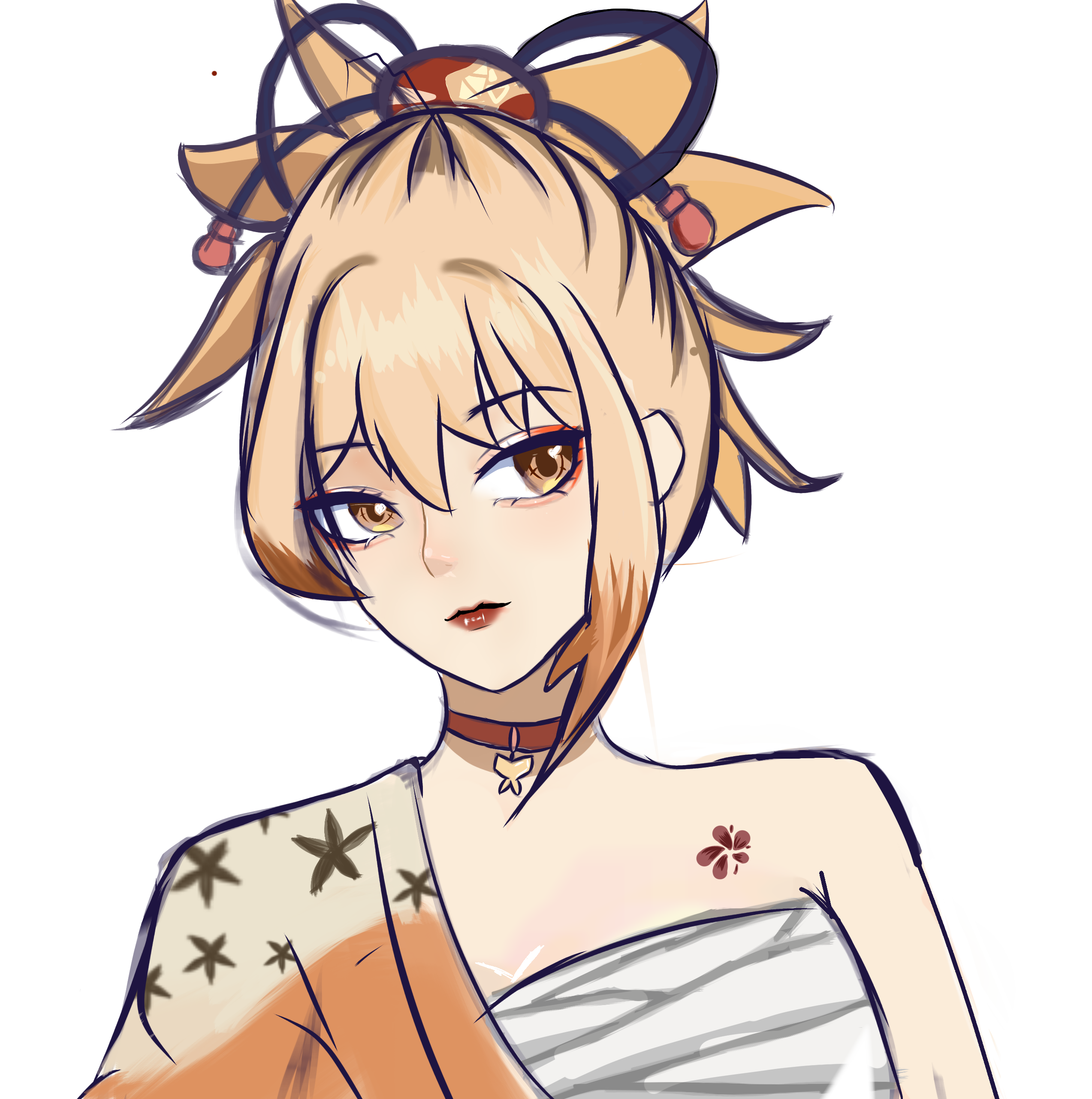 I tried drawing Yoimiya Genshin Impact | HoYoLAB