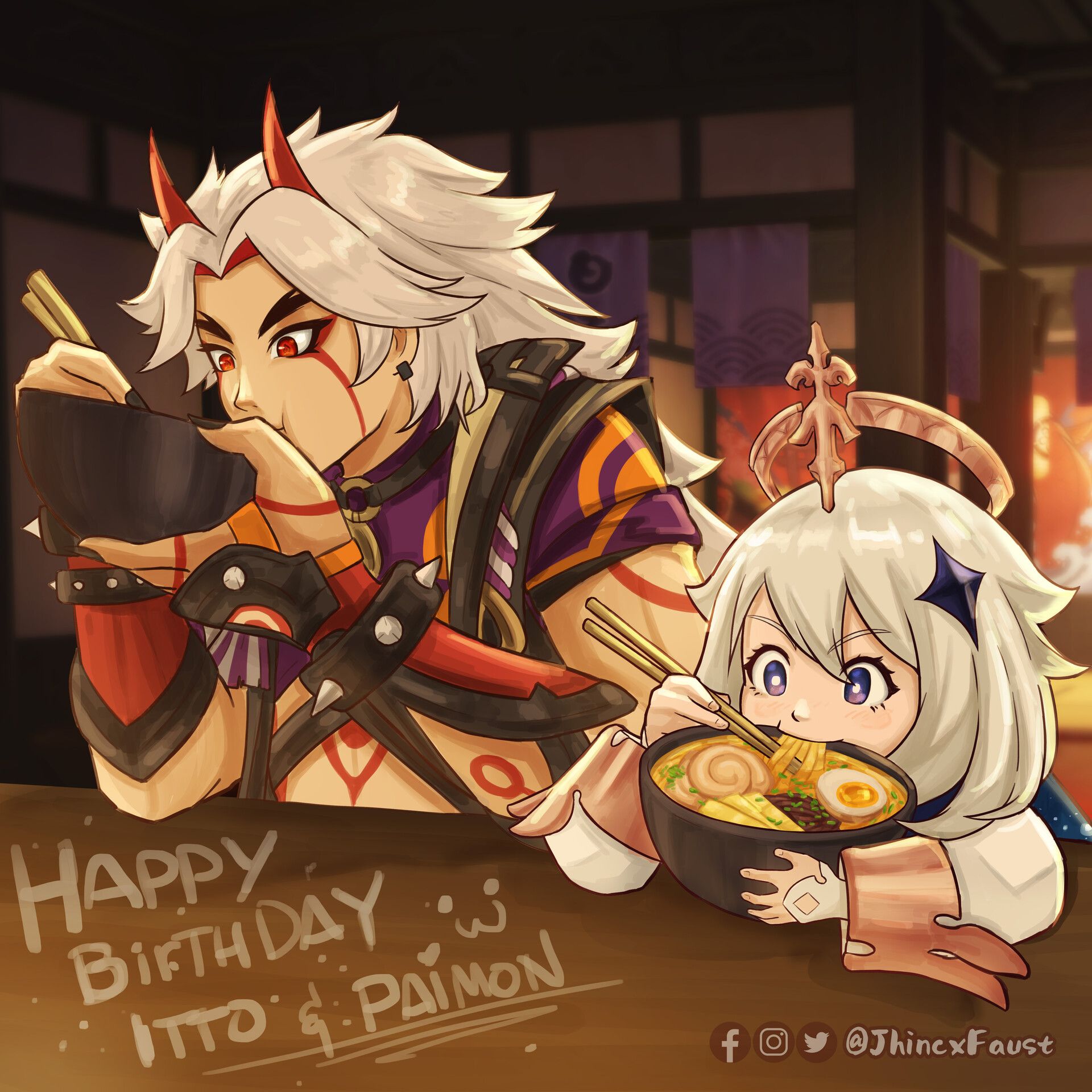 Happy birthday bull-Chucker and flying lavender melon! Genshin Impact ...