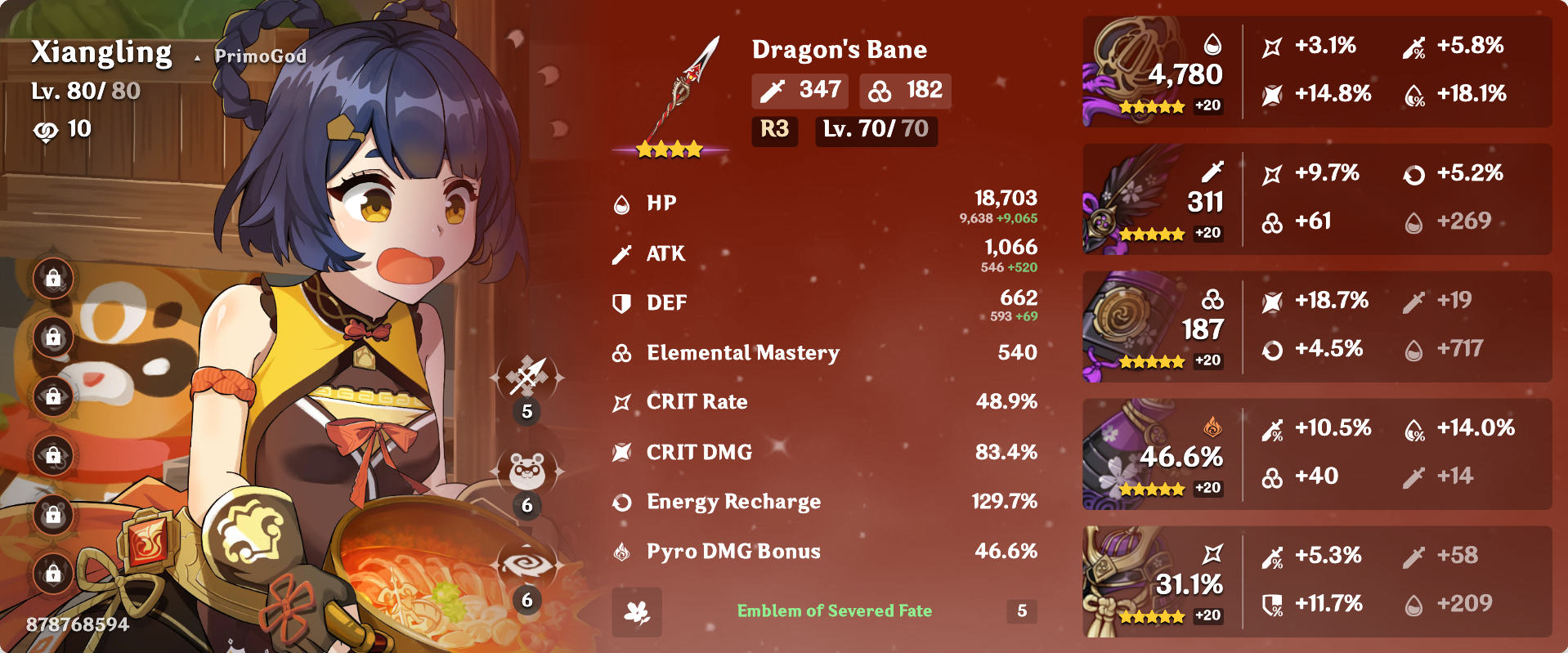 UPDATED Xiangling Build Genshin Impact | HoYoLAB