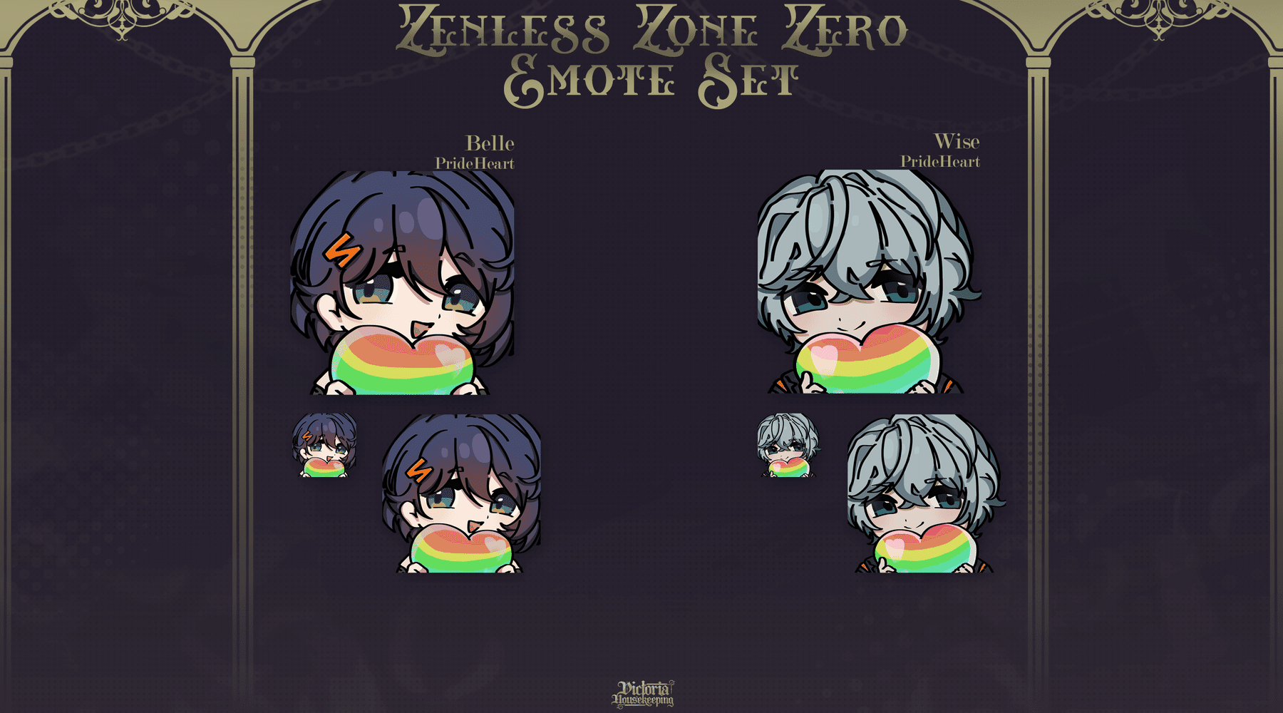 Victoria Housekeeping Co.﹕ F2U Wise & Belle Zenless Zone Zero Emote set ...