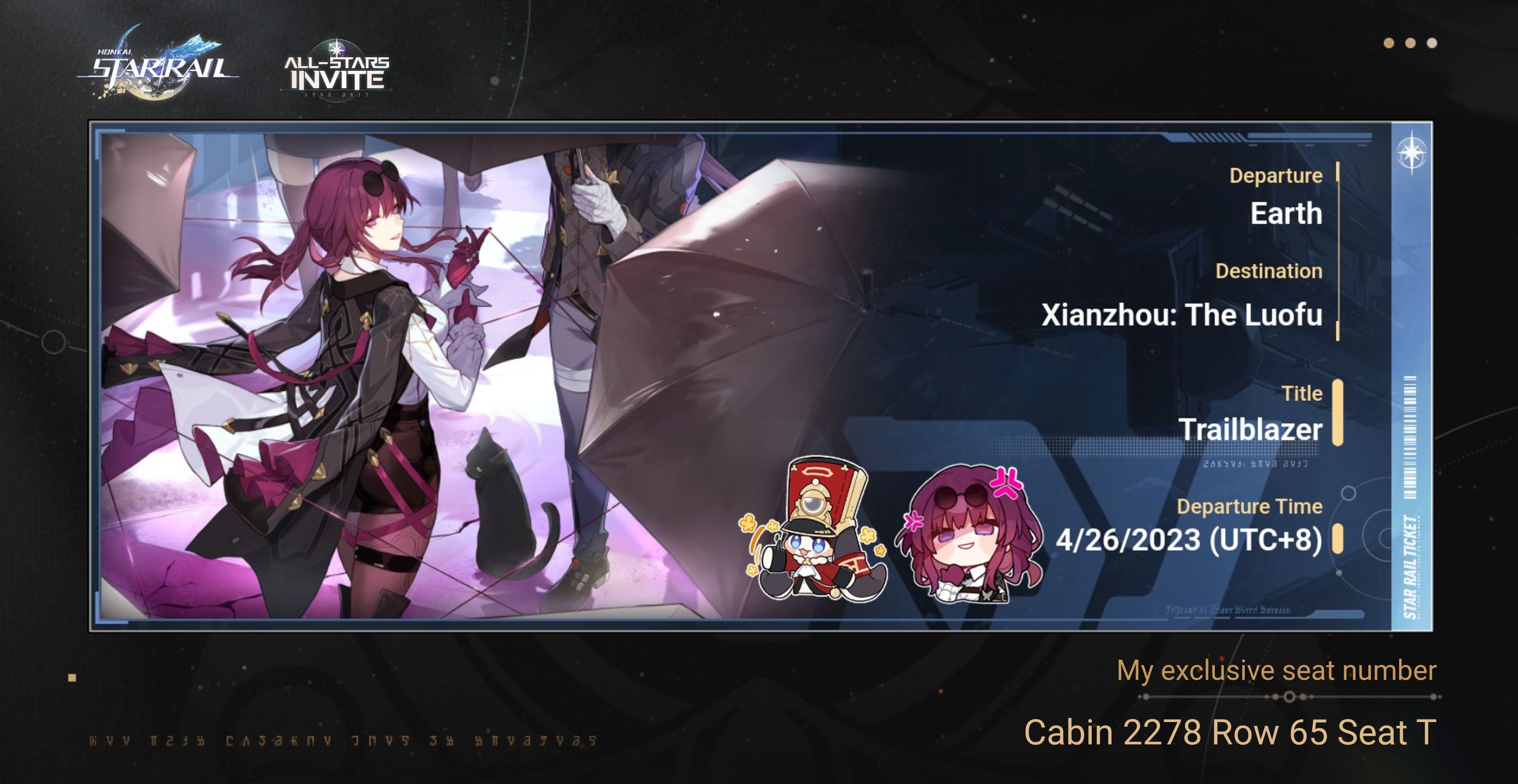 [Event- All-Stars invite] My Train Ticket. Honkai: Star Rail | HoYoLAB