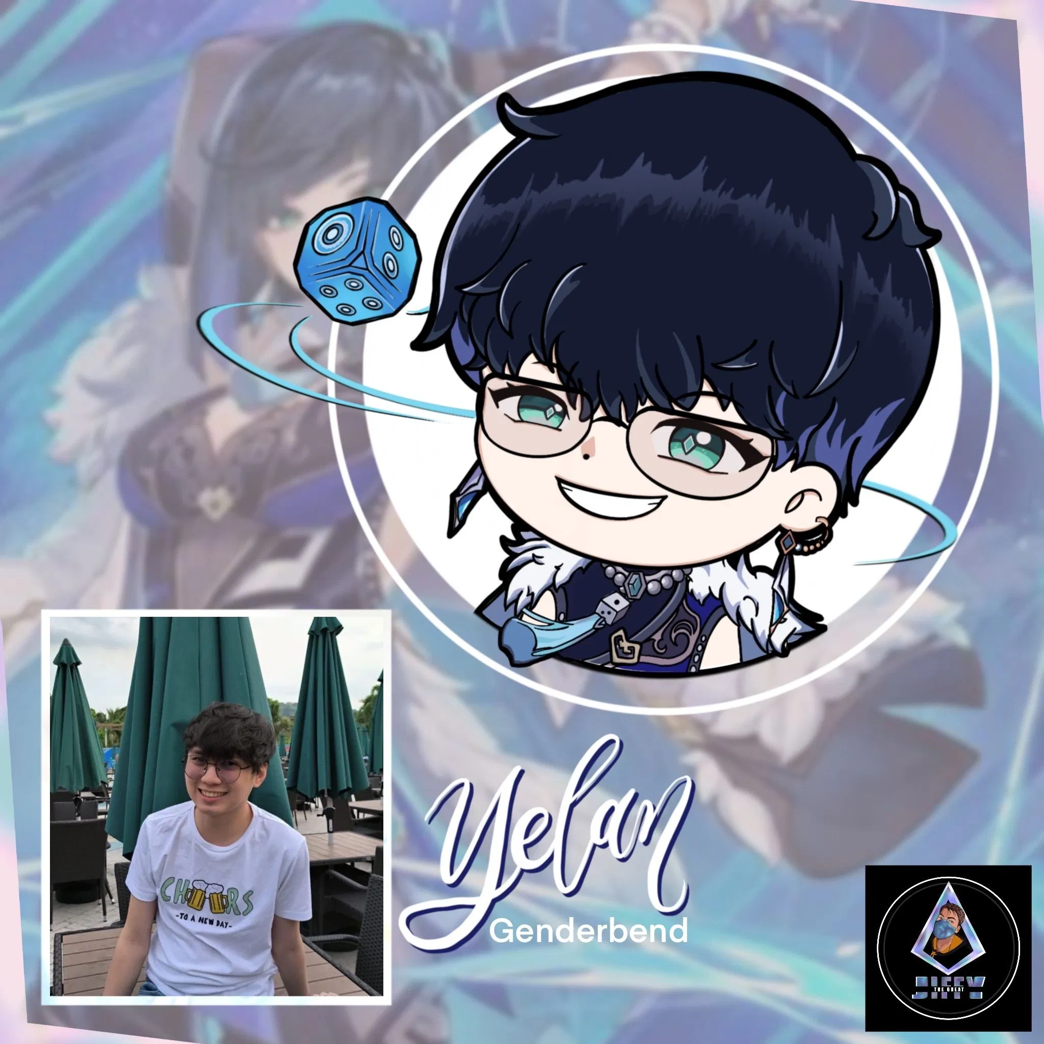 Yelan Genderbend Chibi Art Genshin Impact | HoYoLAB