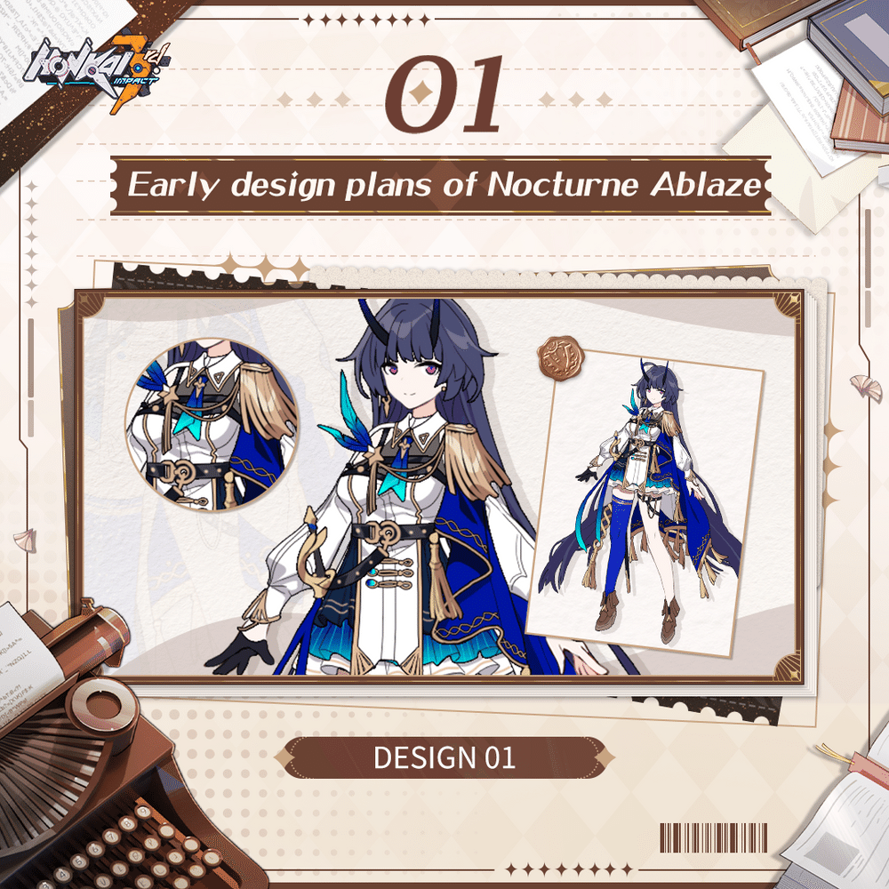 Typewriter Art Archives | Nocturne Ablaze Designer Interview Honkai ...
