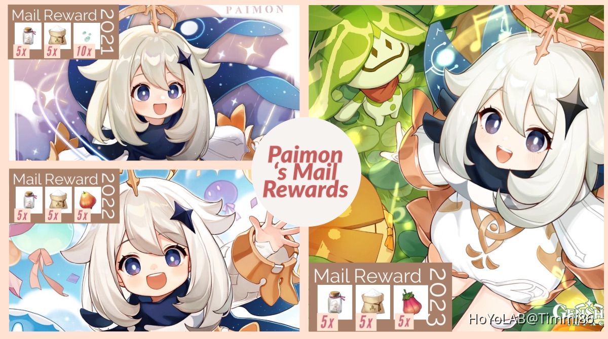 Paimon‘s Mail Rewards - Every year Paimon is hungry for cake! Genshin ...