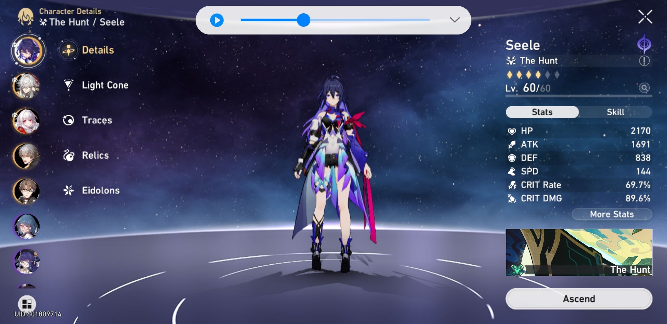 My E0 seele build (2.0) Honkai: Star Rail | HoYoLAB