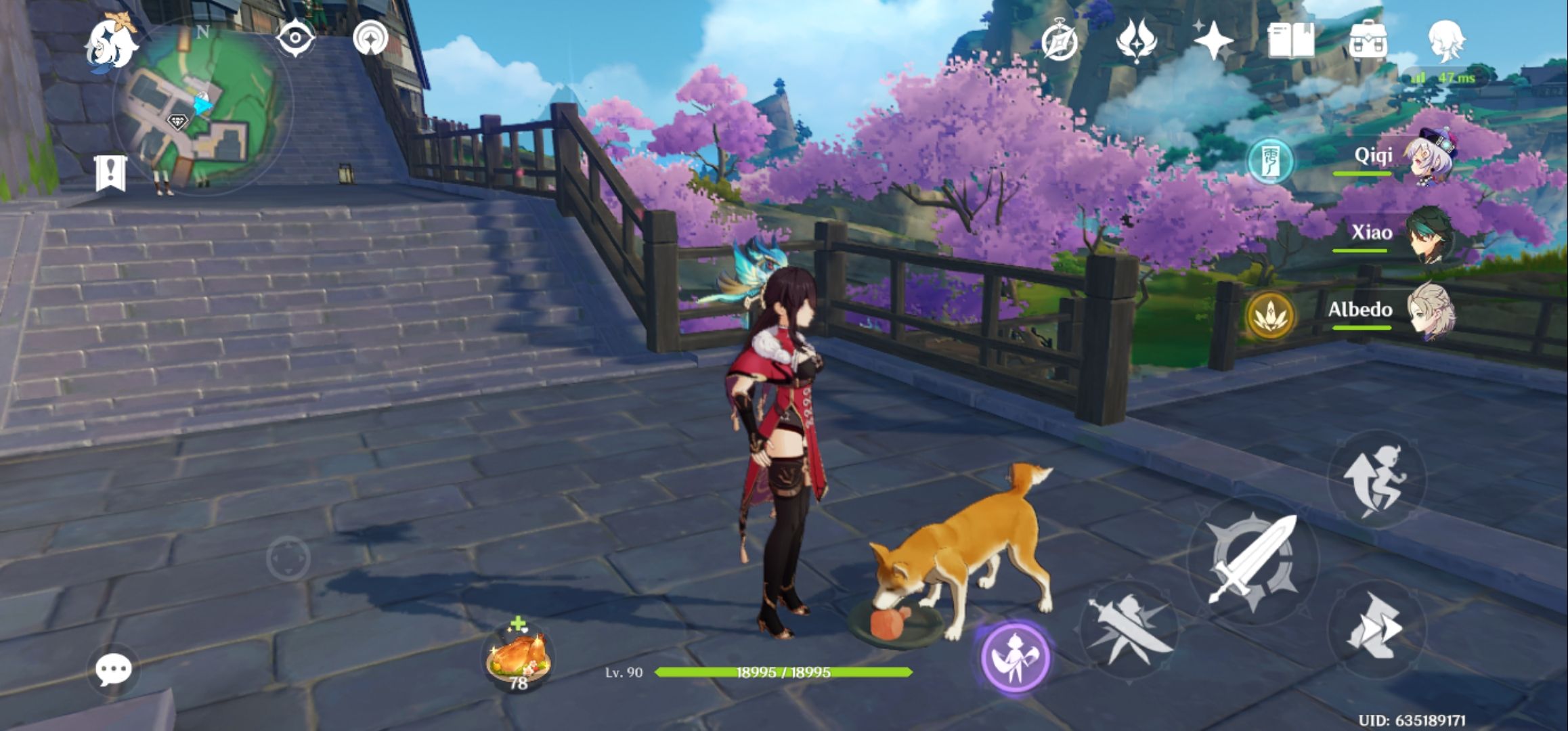 How come I'm just now finding this dog you can feed it Genshin Impact ...