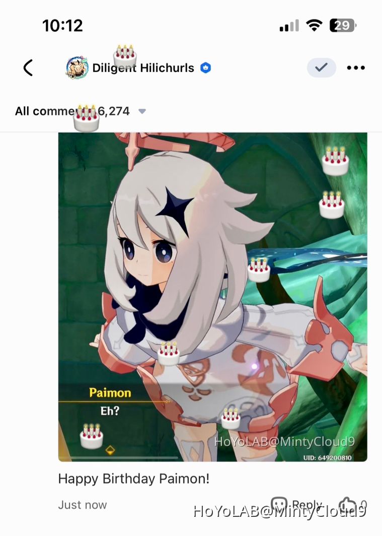 Happy Birthday Paimon! Genshin Impact | HoYoLAB