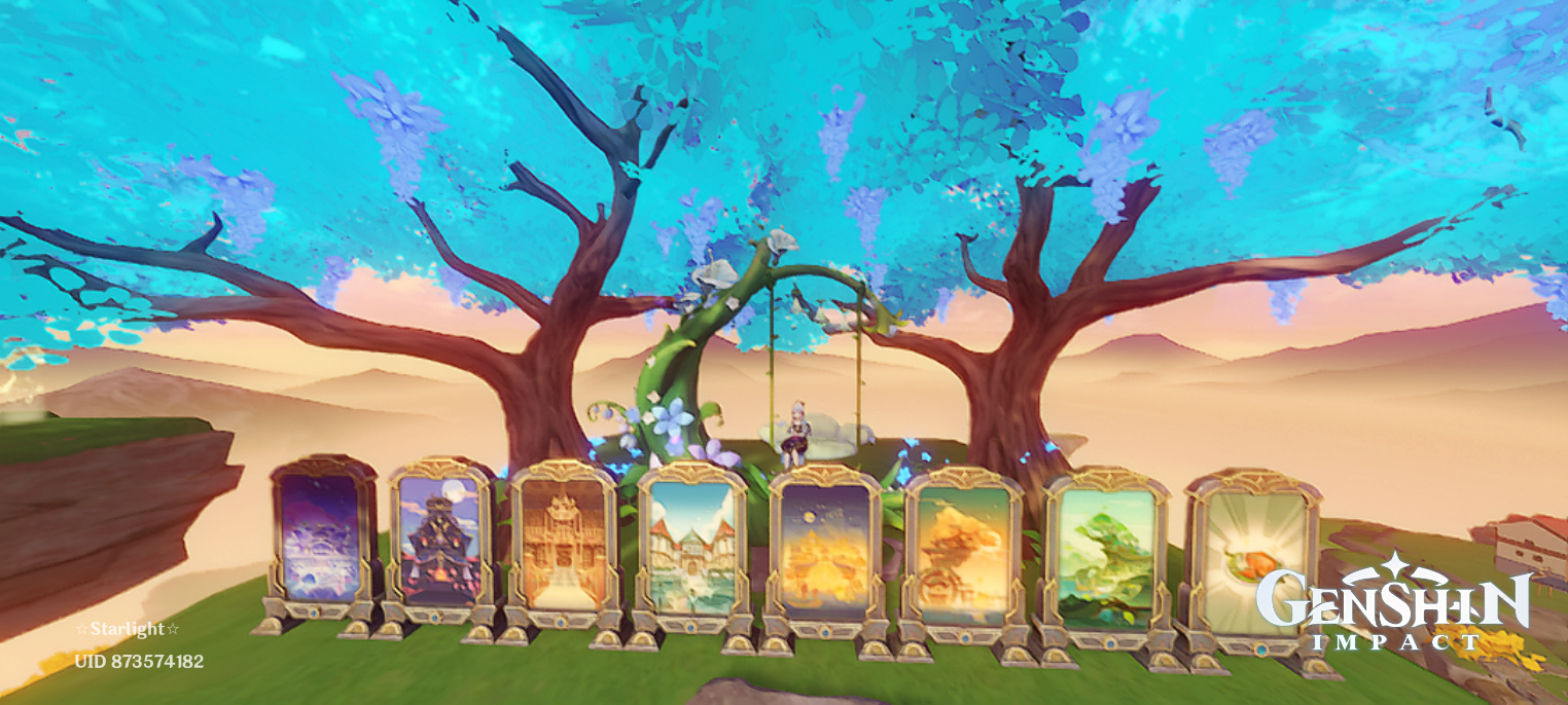 The Evermotion Mechanical Painting set in serenitea pot Genshin Impact ...