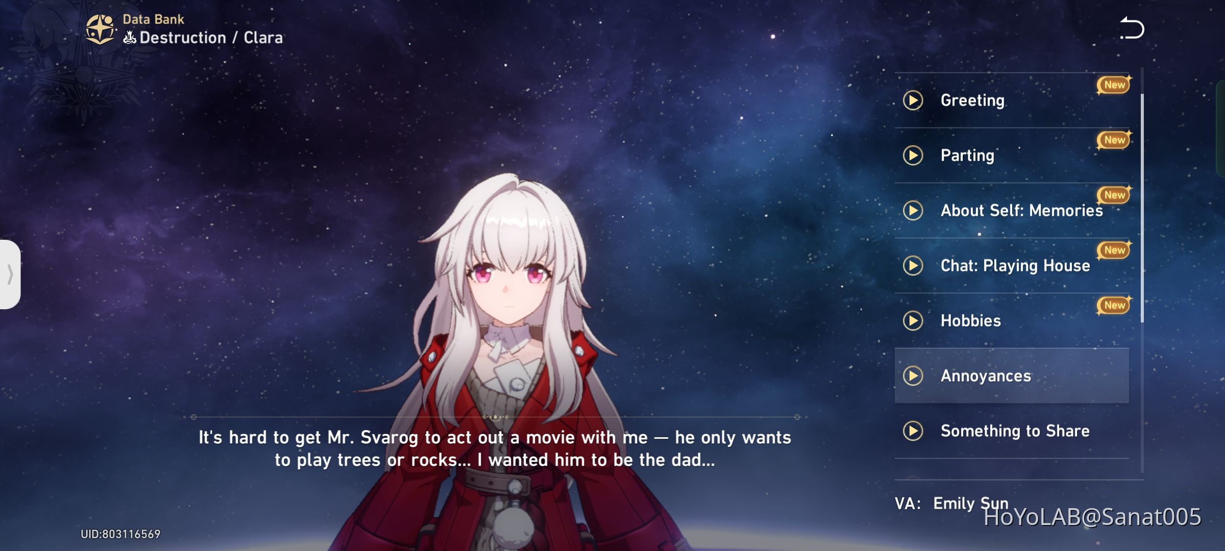 Do u guys know this voice line of Clara?? Honkai: Star Rail | HoYoLAB