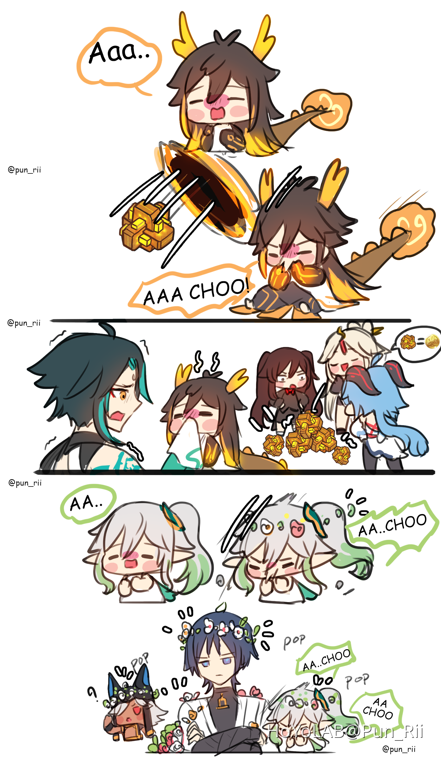 BB Archons Sneezing Genshin Impact | HoYoLAB