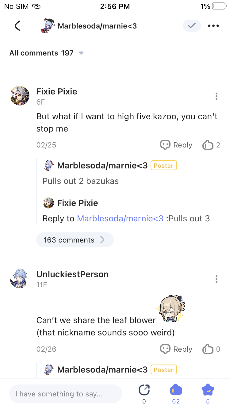 Fixie Pixie my friend…look how much we have talked | HoYoLAB