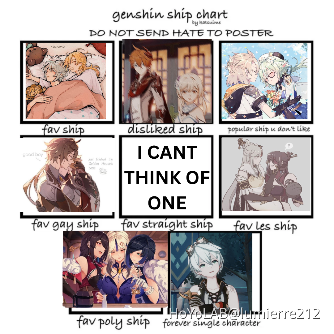 My favourite Genshin ships Genshin Impact | HoYoLAB