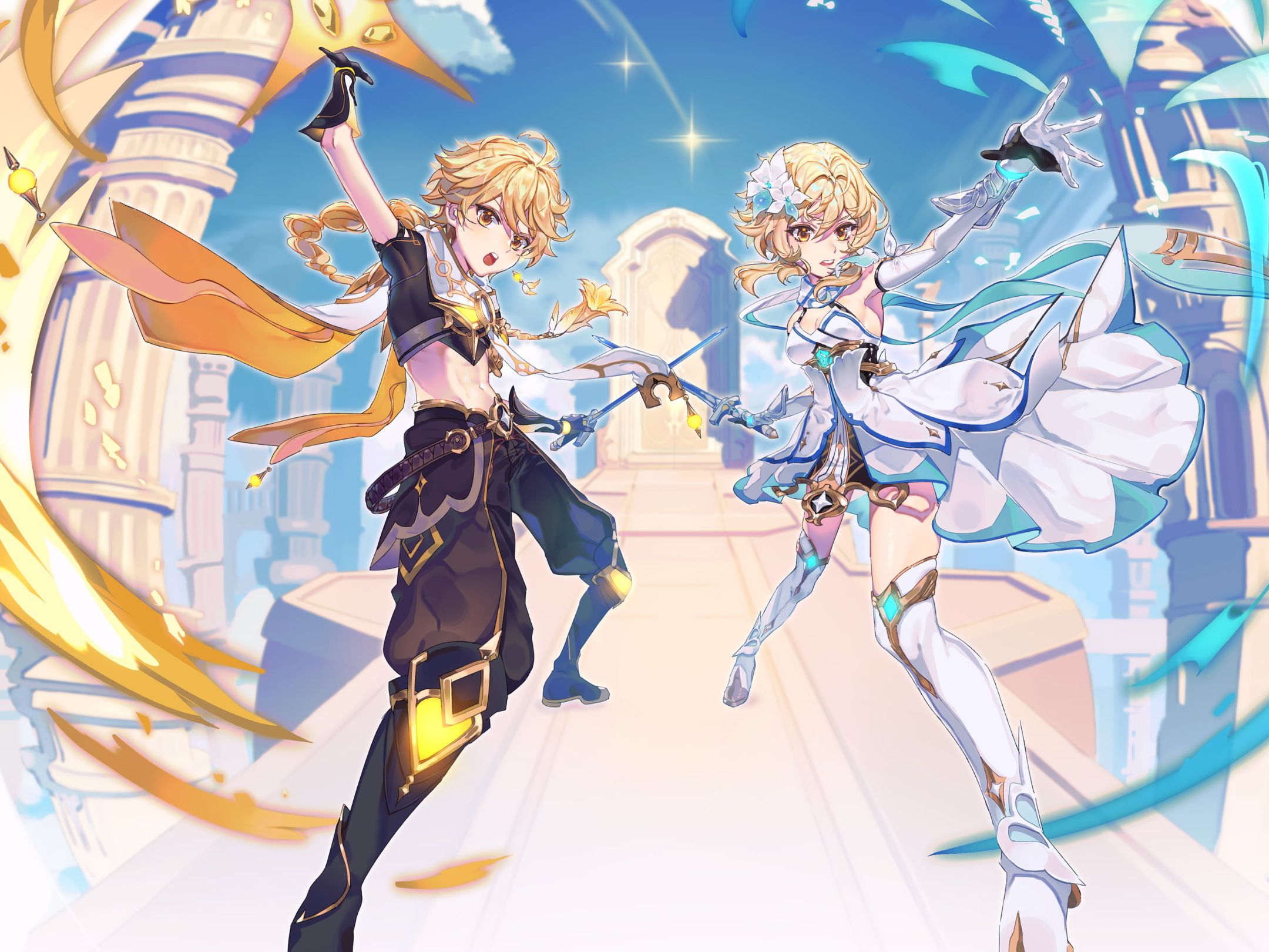 Lumine ou Aether ? Genshin Impact | HoYoLAB