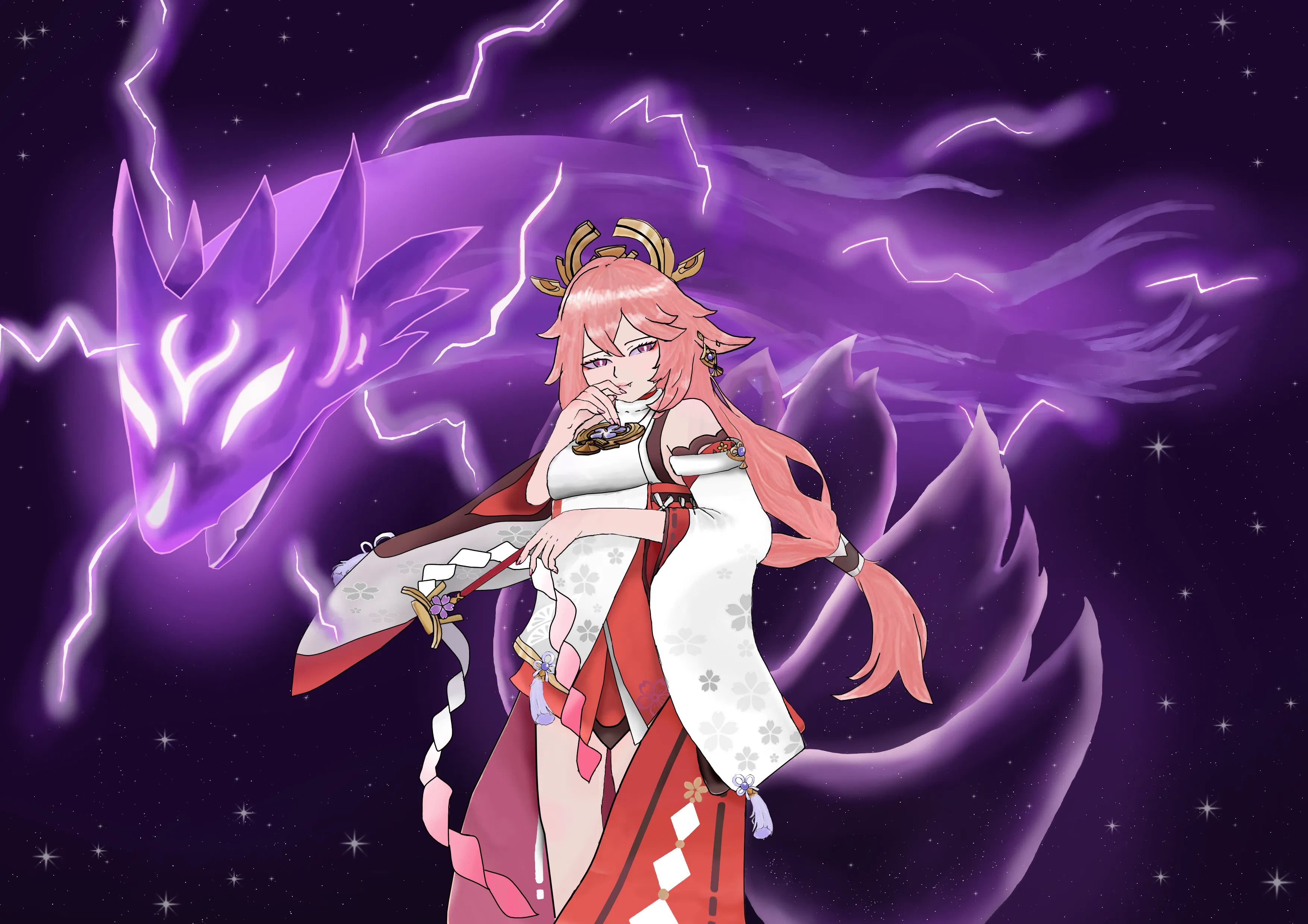 Yae Miko Fan Art for the Astute Amusement Genshin Impact | HoYoLAB