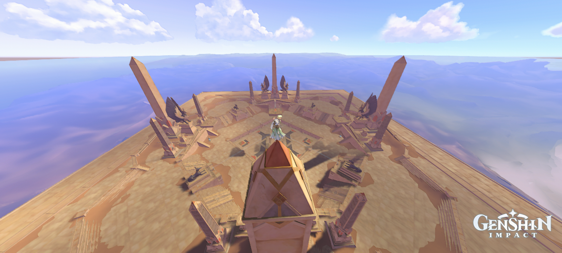 Top view of "The Mausoleum of King Deshret" Genshin Impact | HoYoLAB