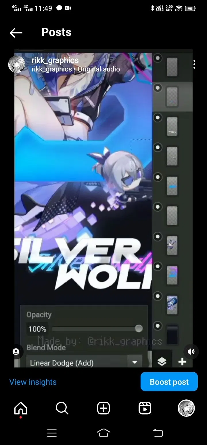i make a Poster + Wallpaper SilverWolf here and also a SpeedArt , feel ...