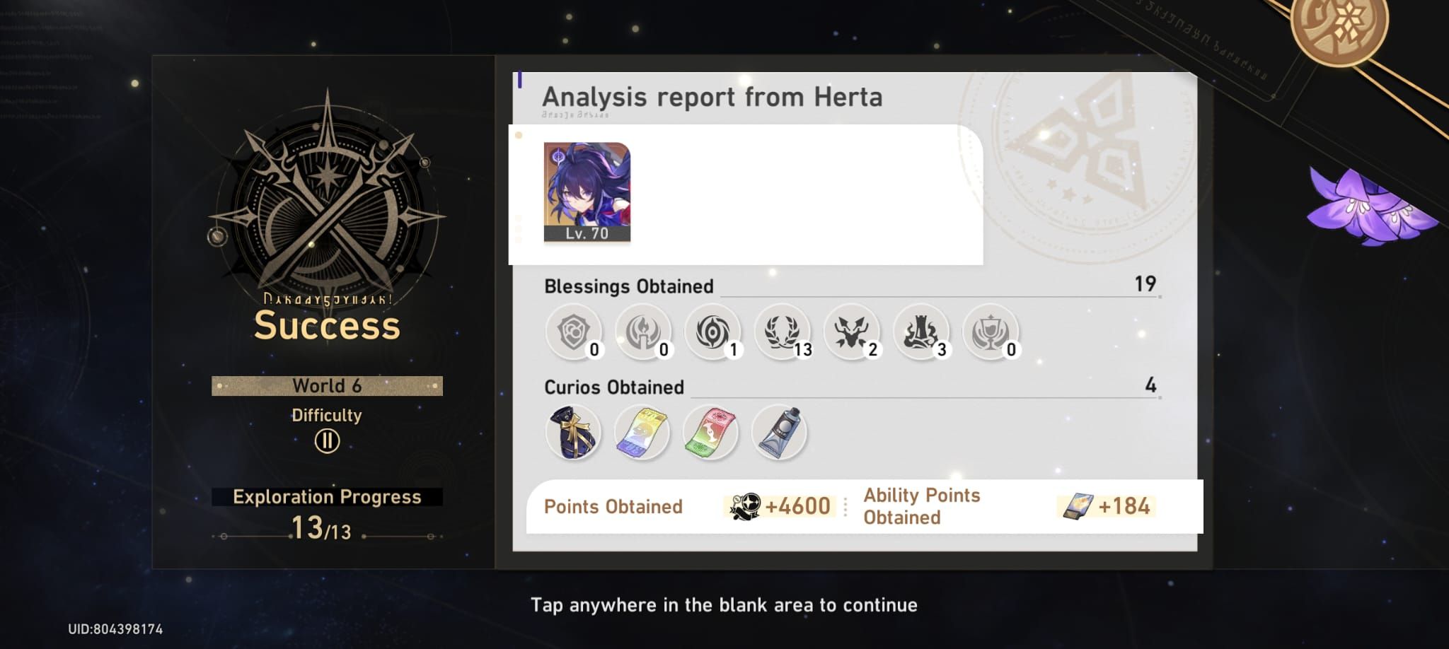 Soloing world 6 difficulty 2 in Simulated Universe with Seele Honkai: Star Rail | HoYoLAB