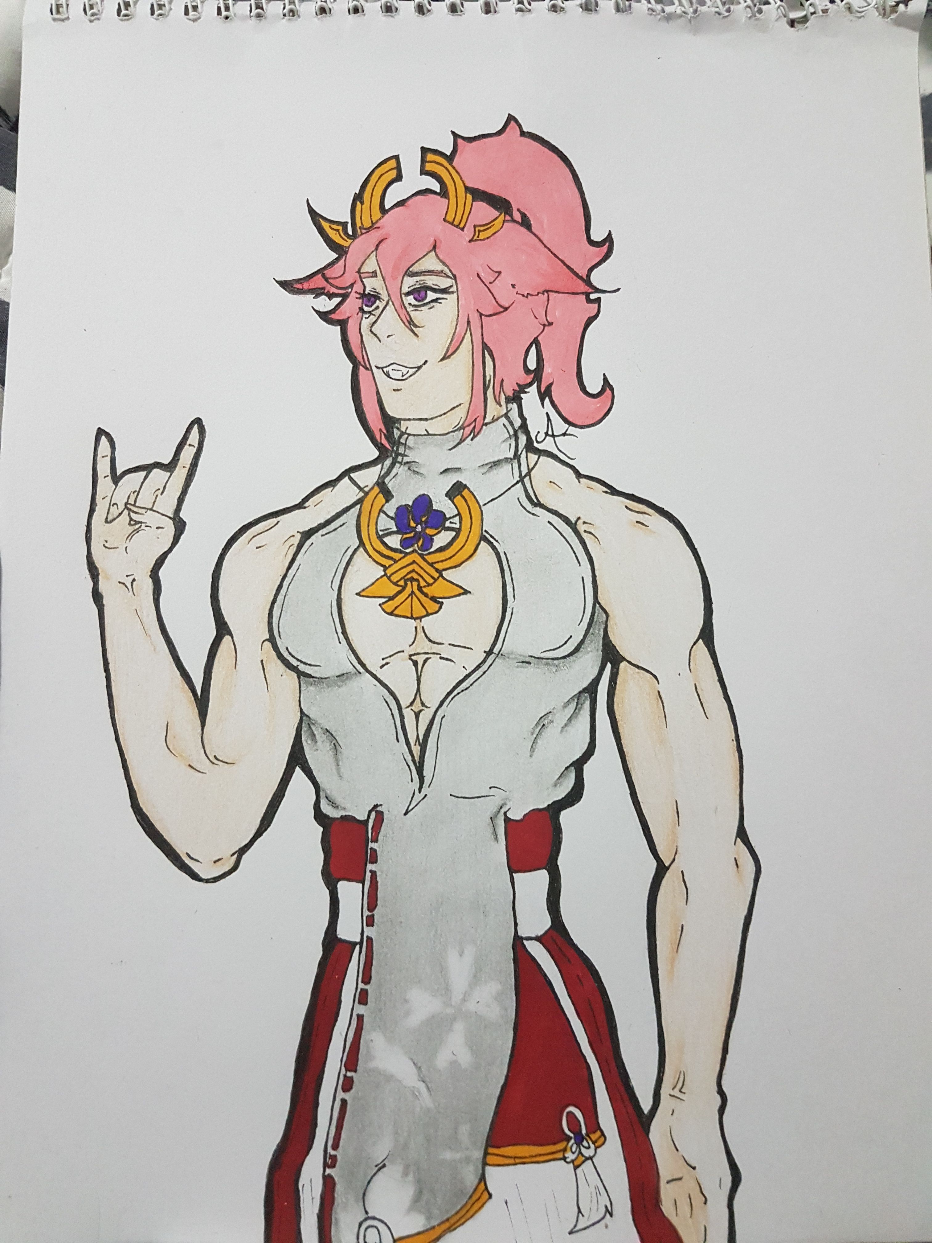 yae miku fanart Genshin Impact | HoYoLAB