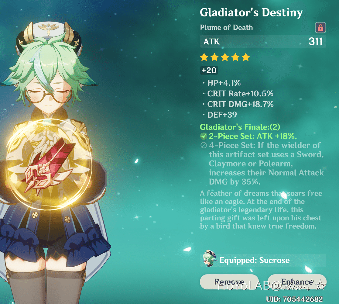 My Main-Dps Sucrose build (ꈍᴗꈍ) ₊˚⊹♡ Genshin Impact | HoYoLAB