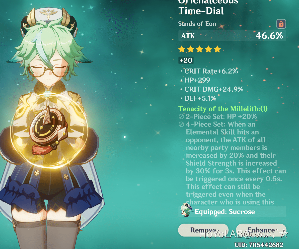 My Main-Dps Sucrose build (ꈍᴗꈍ) ₊˚⊹♡ Genshin Impact | HoYoLAB