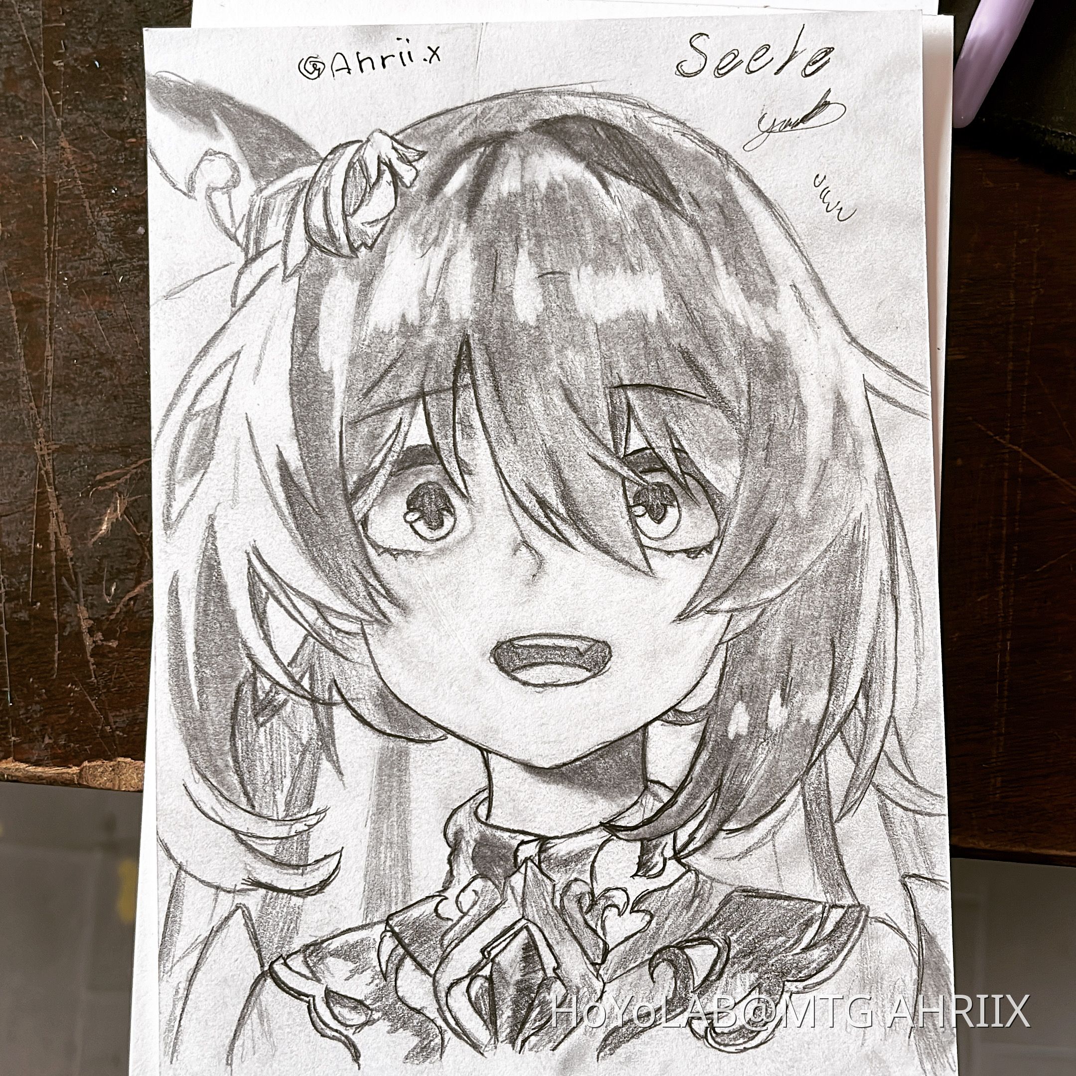 Seele (veliona) drawing I made at 3AM :,v Honkai Impact 3rd | HoYoLAB