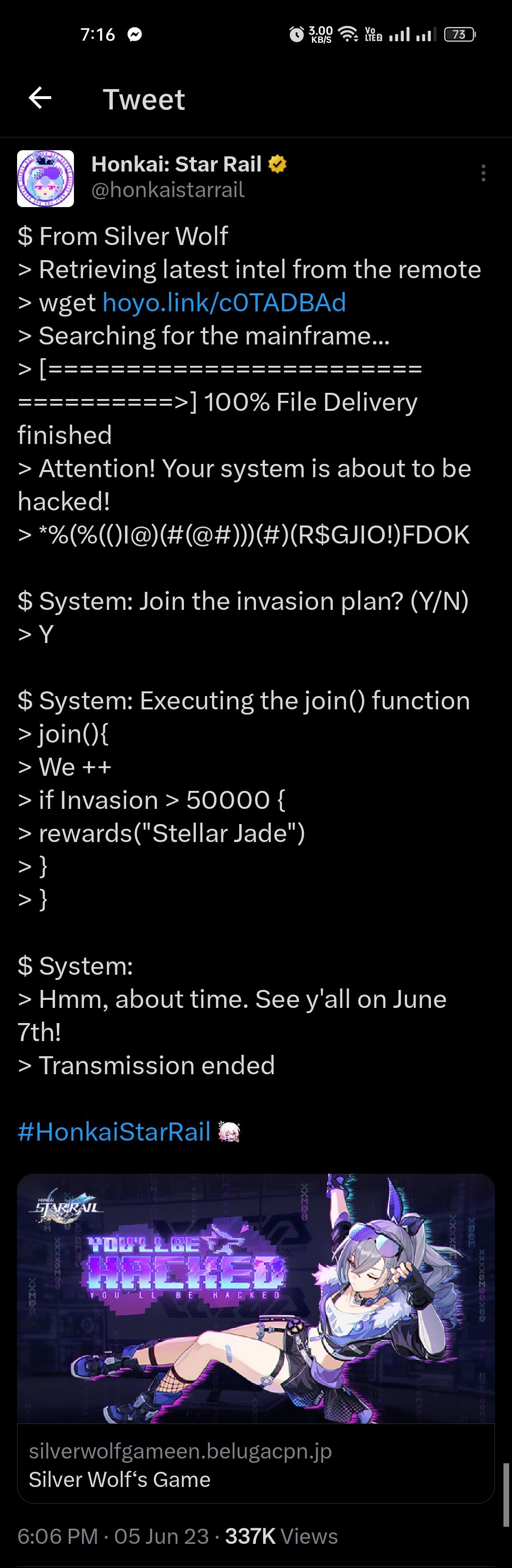 Hacked by SilverWolf, Now I am One of Them Honkai: Star Rail | HoYoLAB