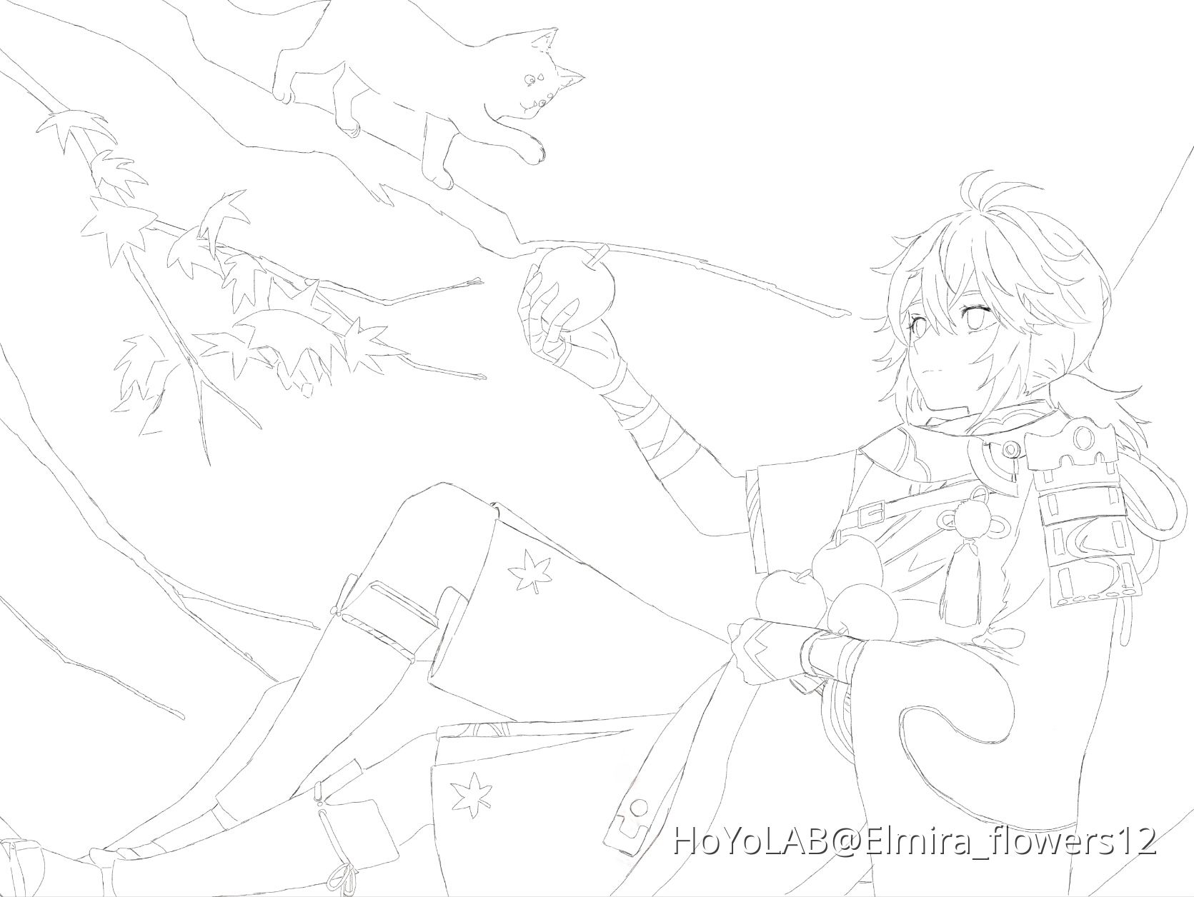 First digital drawing~!! Genshin Impact | HoYoLAB