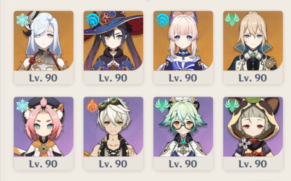 i.support roster Genshin Impact | HoYoLAB