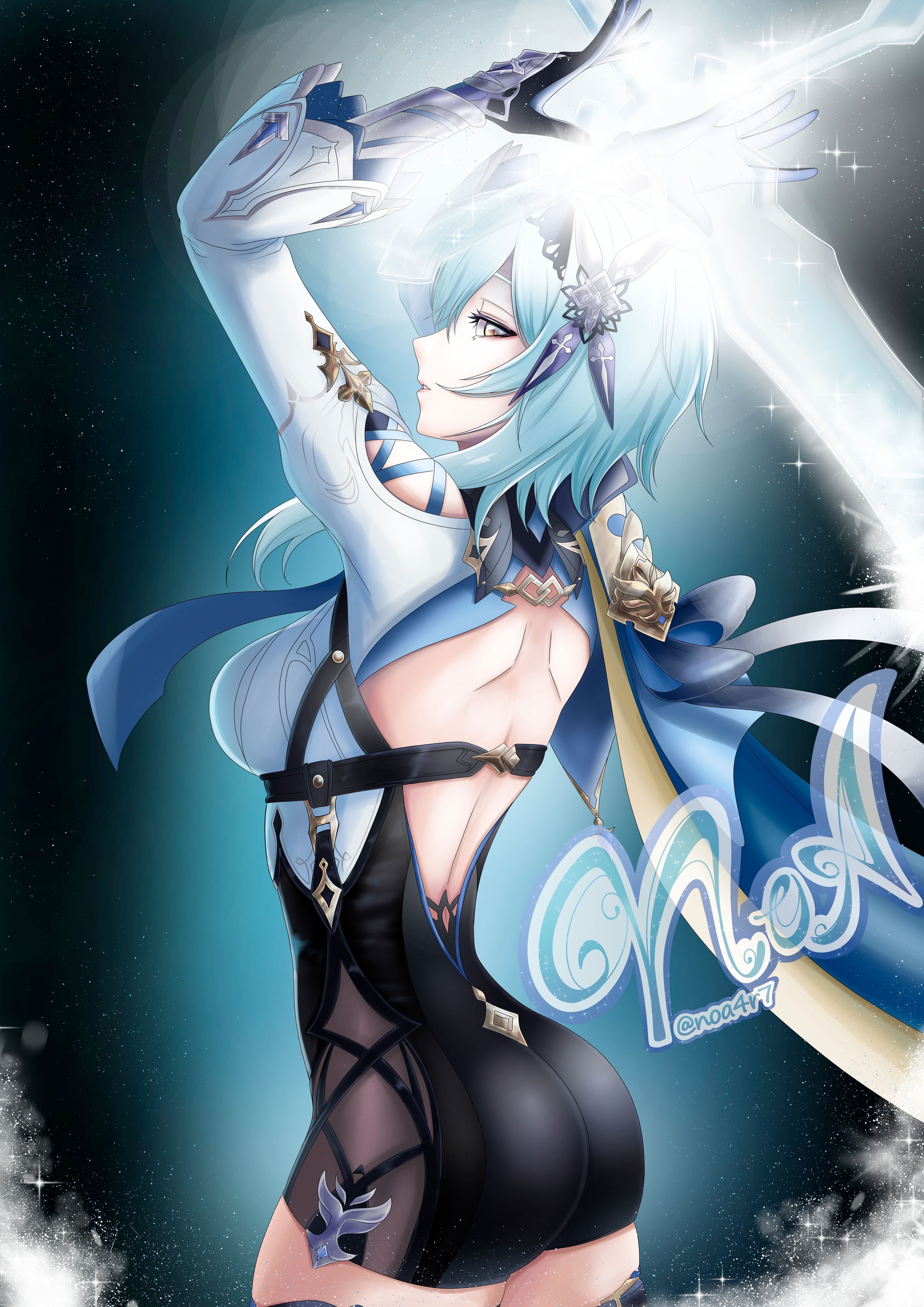 I drew Eula... Again! Genshin Impact | HoYoLAB