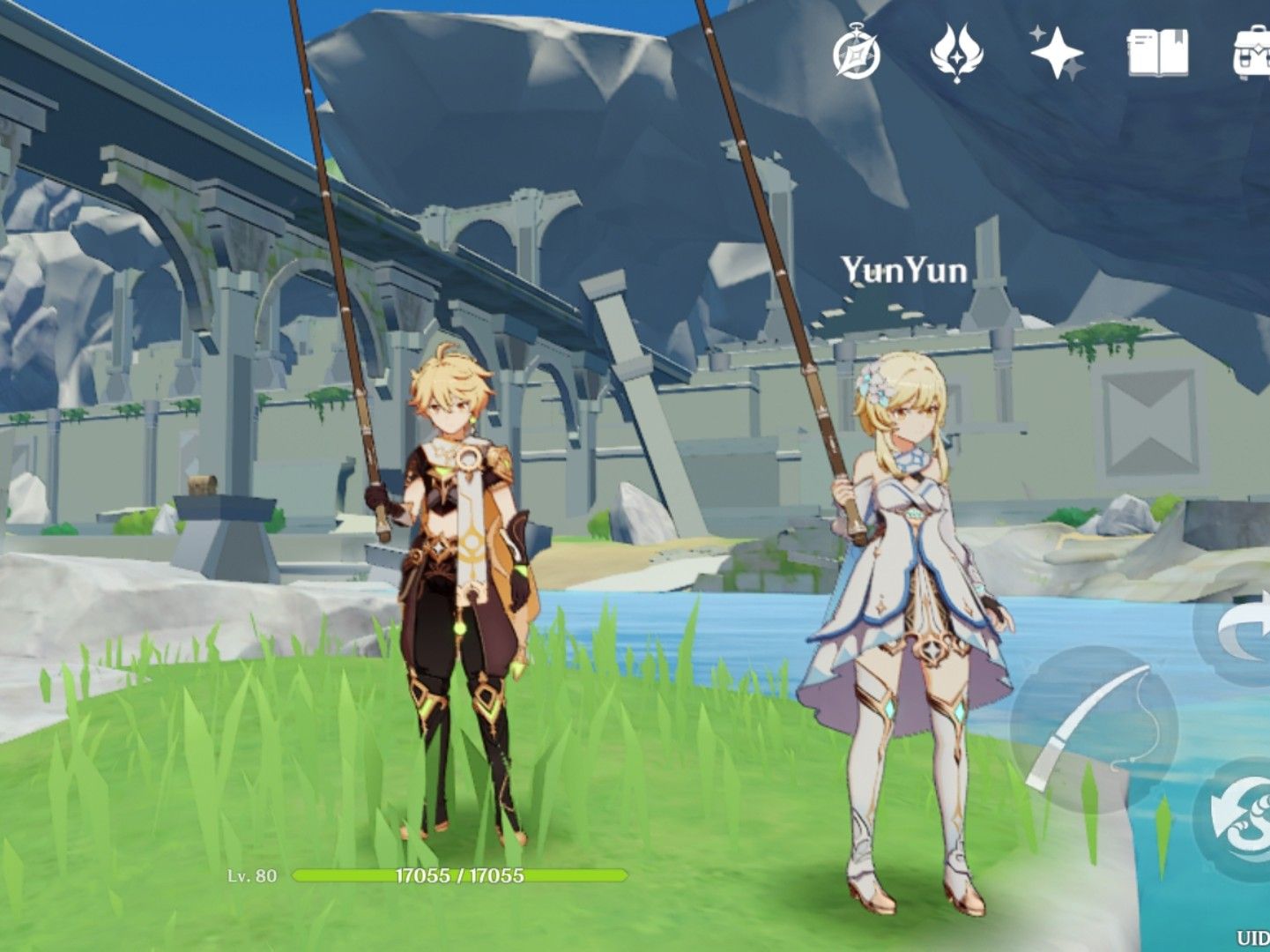 Sibling fishing trip Genshin Impact | HoYoLAB