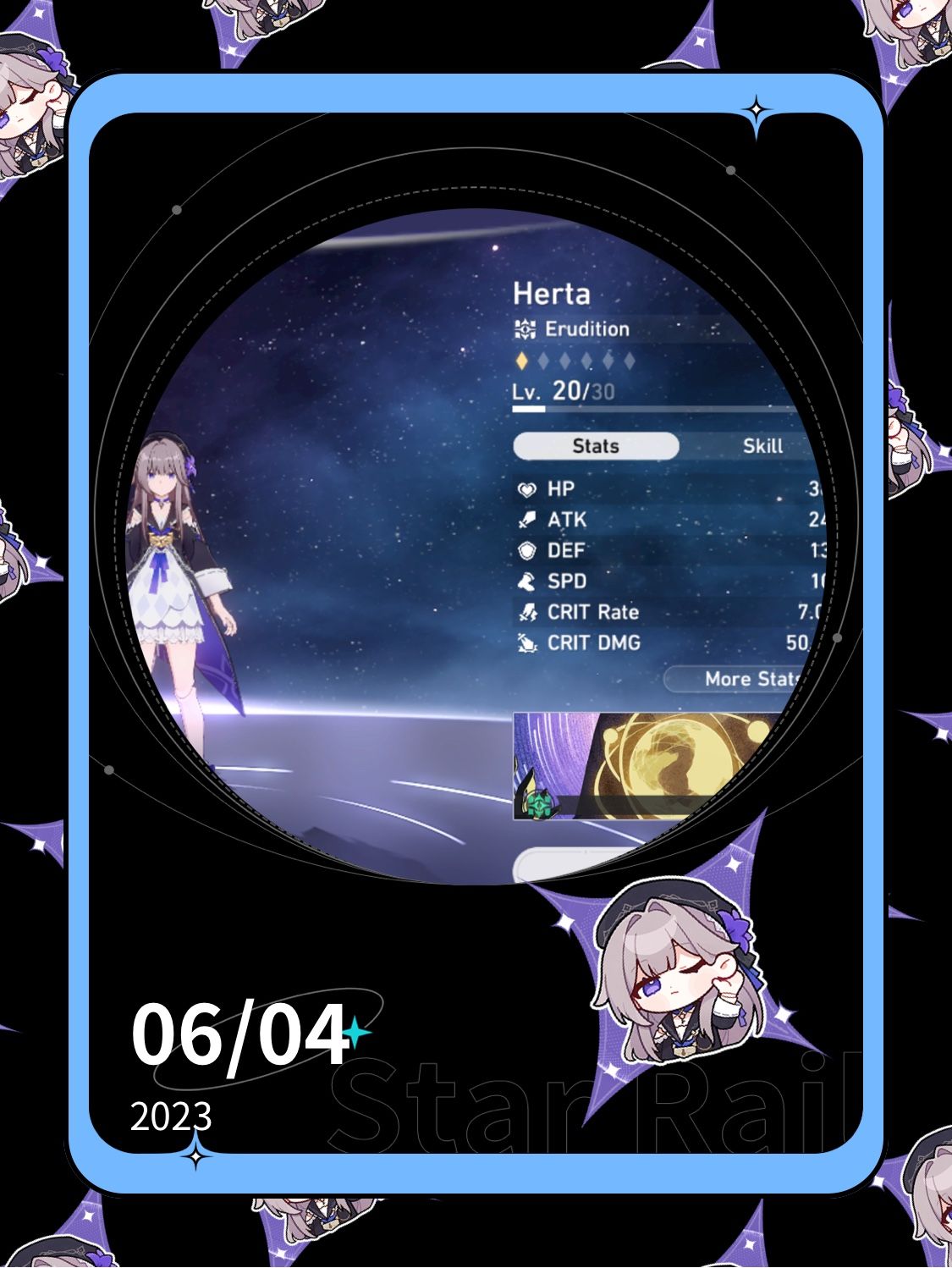 HERTA STATS CHARACTER DIARY THINGY Honkai: Star Rail | HoYoLAB