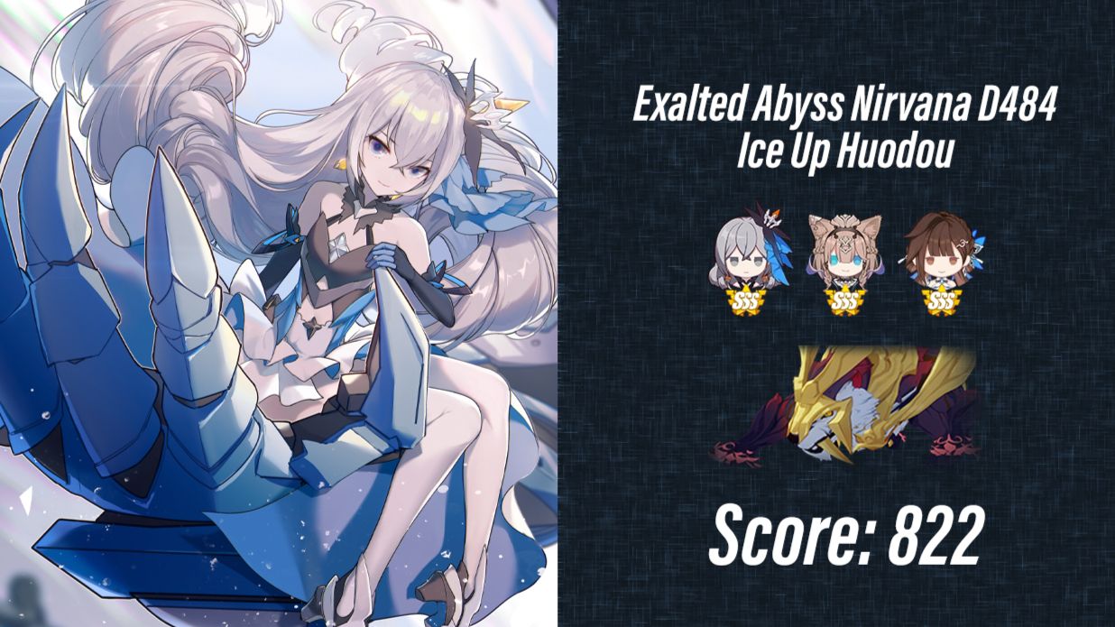 EX Abyss Nirvana - Ice Huodou D484 (822 Points) HoR/RC/JK [Honkai Impact 3rd SEA] Honkai Impact ...