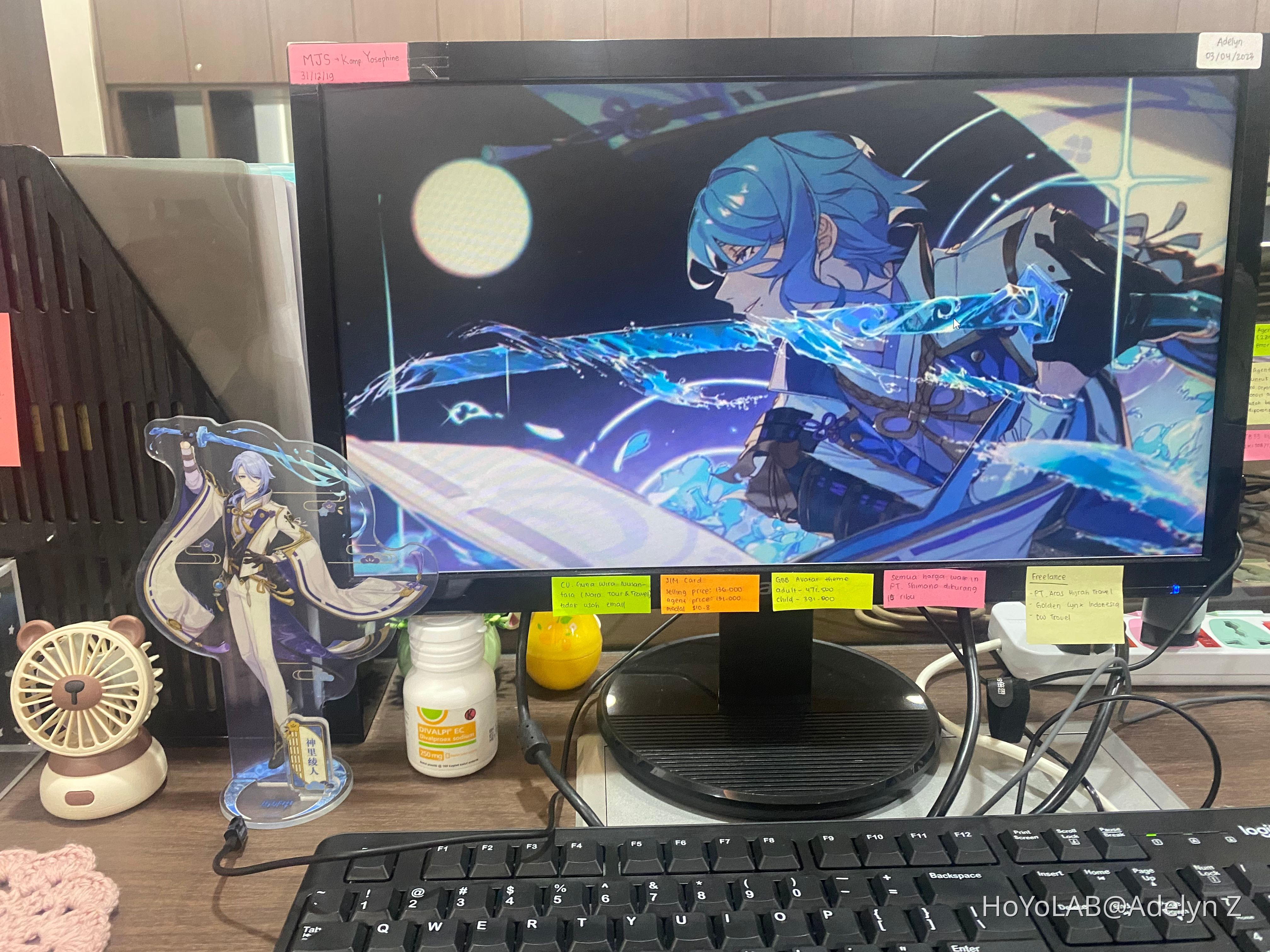 desk setup Genshin Impact | HoYoLAB
