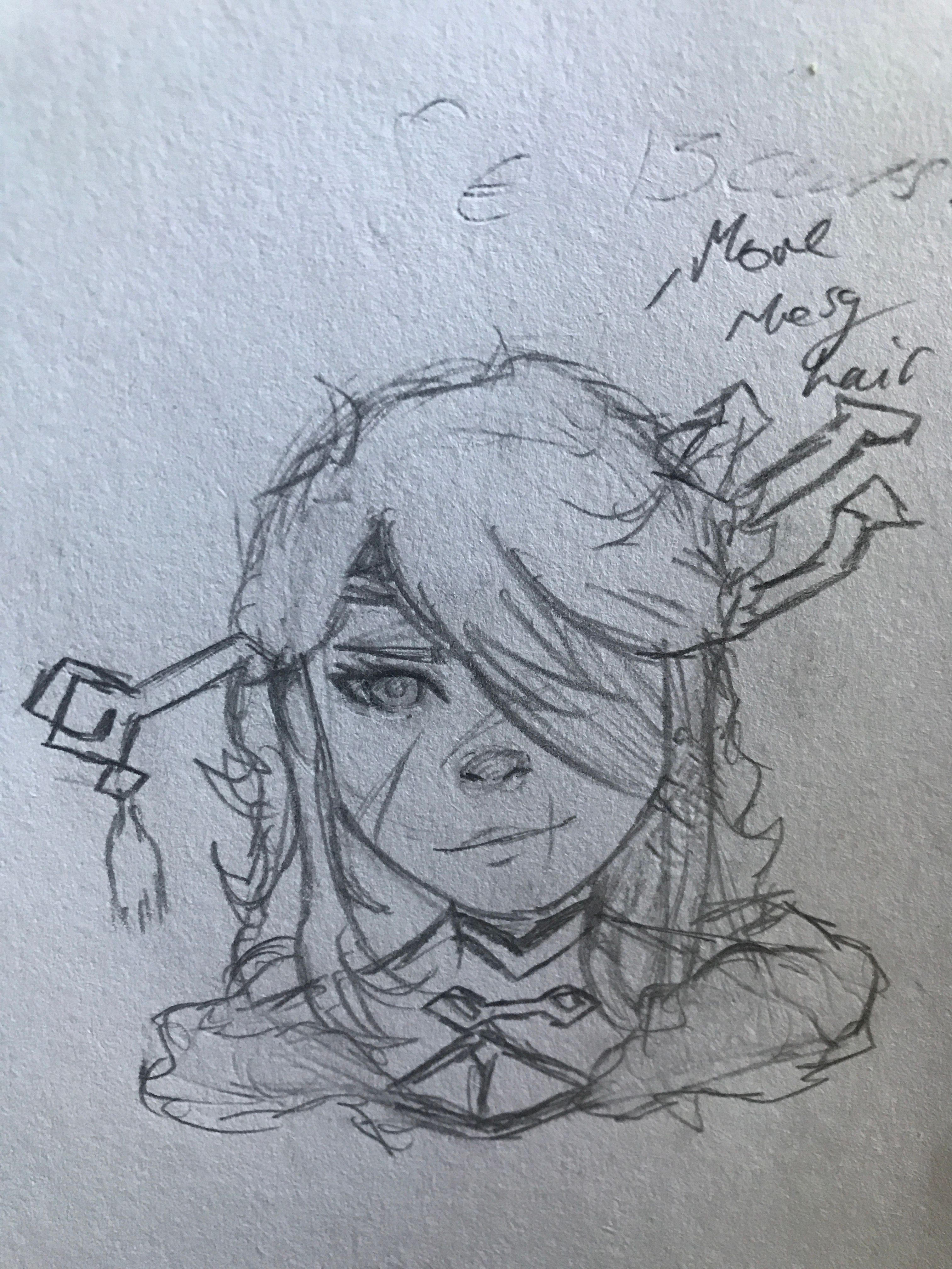 Beidou drawing Genshin Impact | HoYoLAB