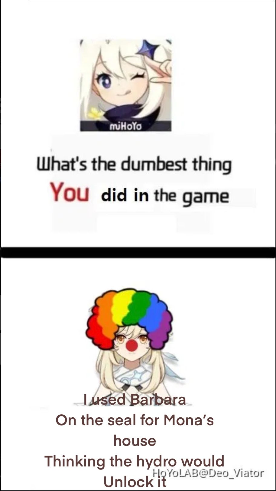 Finally joined in on the trend… gawsh noob me was goofy Genshin Impact ...