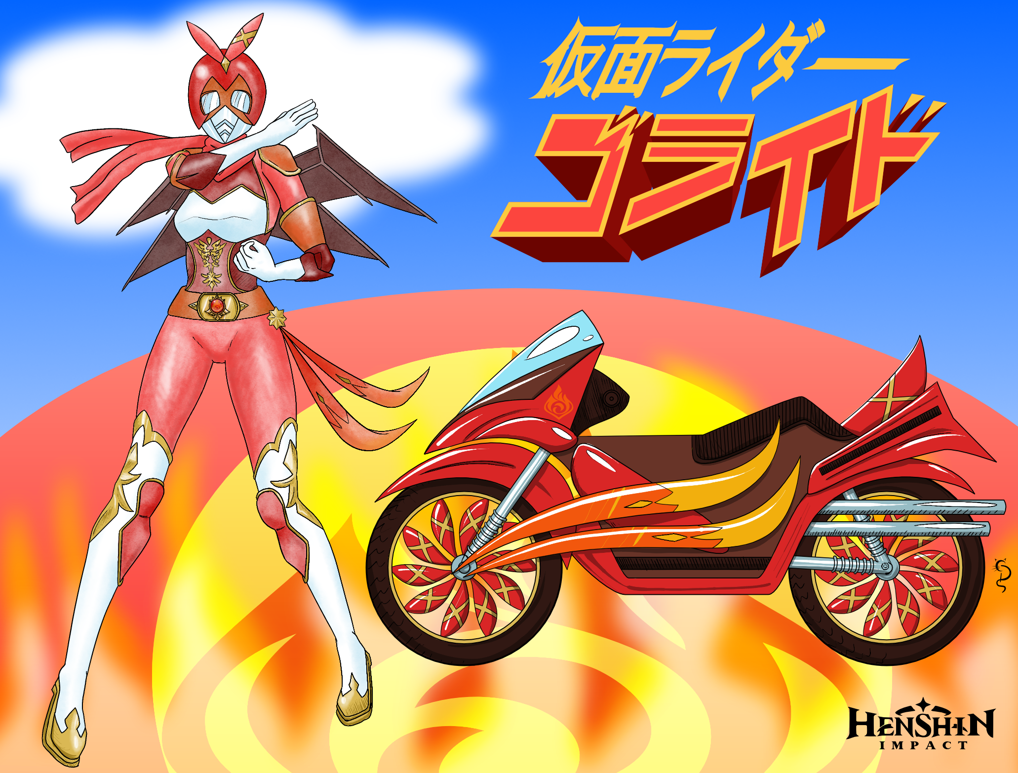 Henshin Impact: Kamen Rider Glide Genshin Impact | HoYoLAB