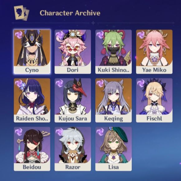 I own every electro character but my favorite element is anemo… Genshin ...