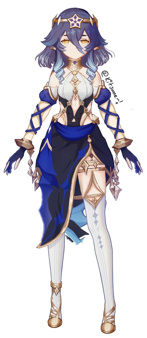 Layla redesign 🌙 ️🤍 Genshin Impact | HoYoLAB