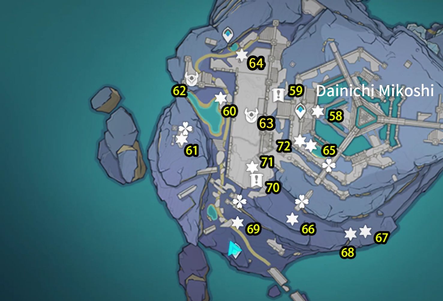 Guía de recogida de cofres de Enkanomiya (Parte 5) - Dainichi Mikoshi 1 ...