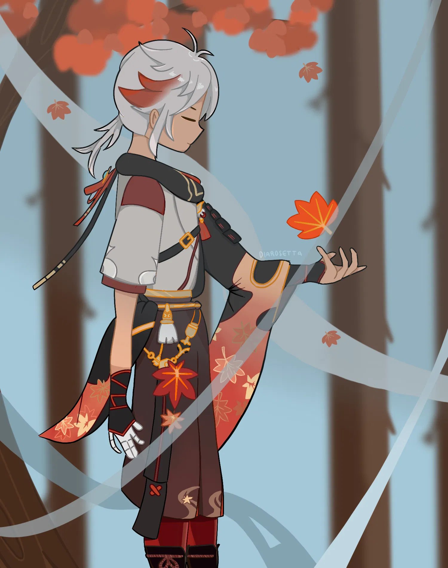 Kaedahara Kazuha Fan Art Submission Genshin Impact | HoYoLAB