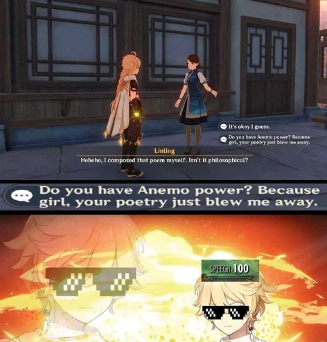 he got rizzzzz 😎 Genshin Impact | HoYoLAB