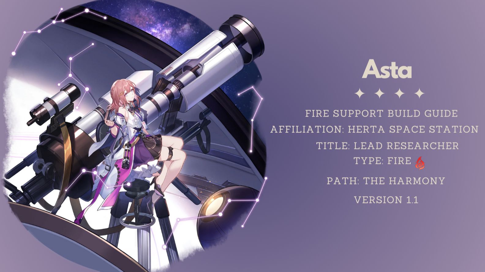 Asta Support Build Guide Ver 1.1 Honkai: Star Rail | HoYoLAB