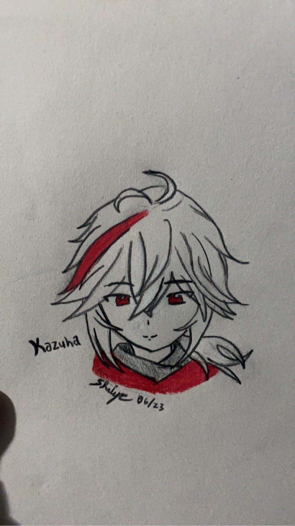 Here's my Kazuha drawing I made today. Genshin Impact | HoYoLAB