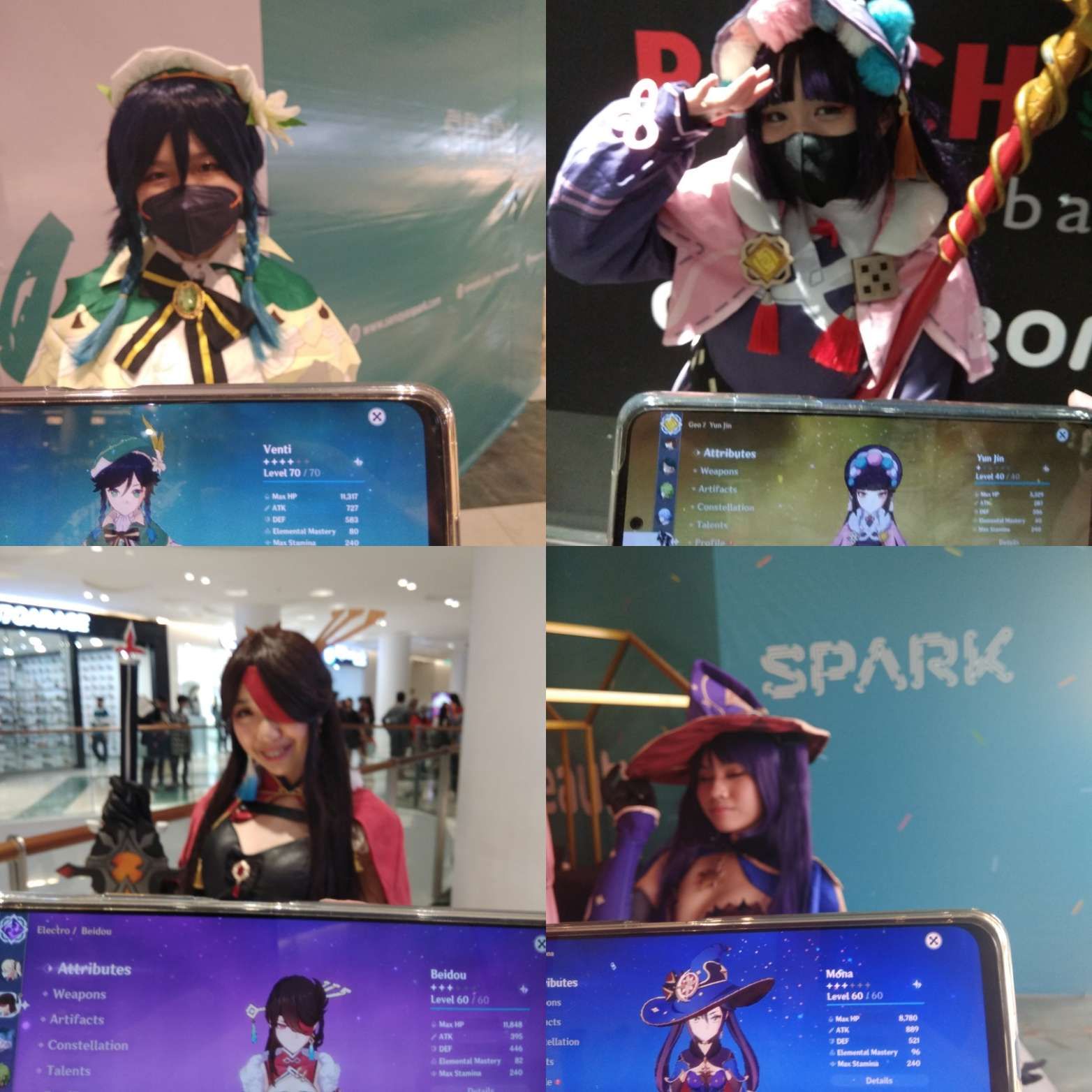 Venti, Yun Jin, Beidou , And Mona It Is The Best Genshin Impact ...