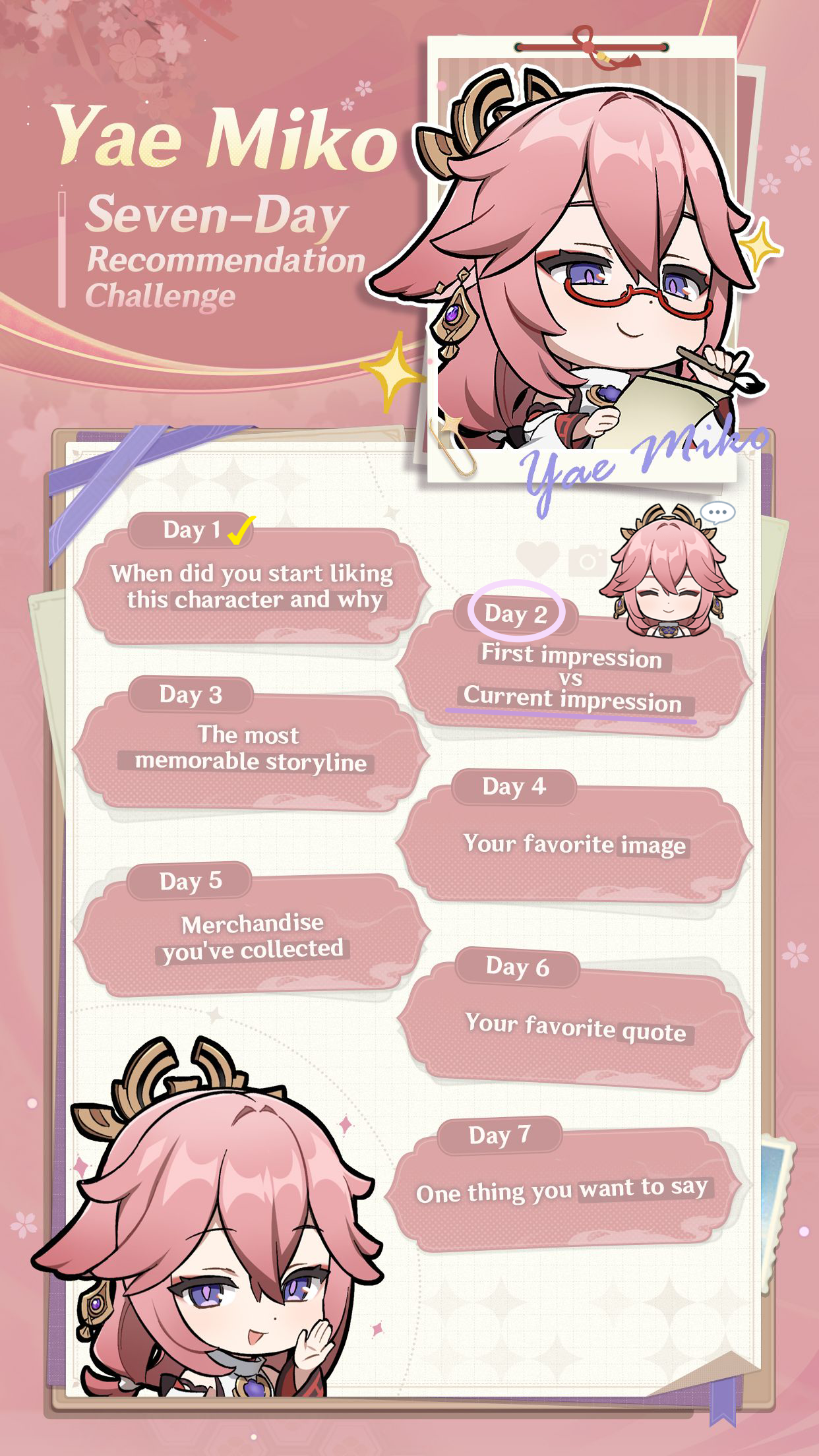 Yae Miko Recommendation Challenge Day 2! Genshin Impact | HoYoLAB